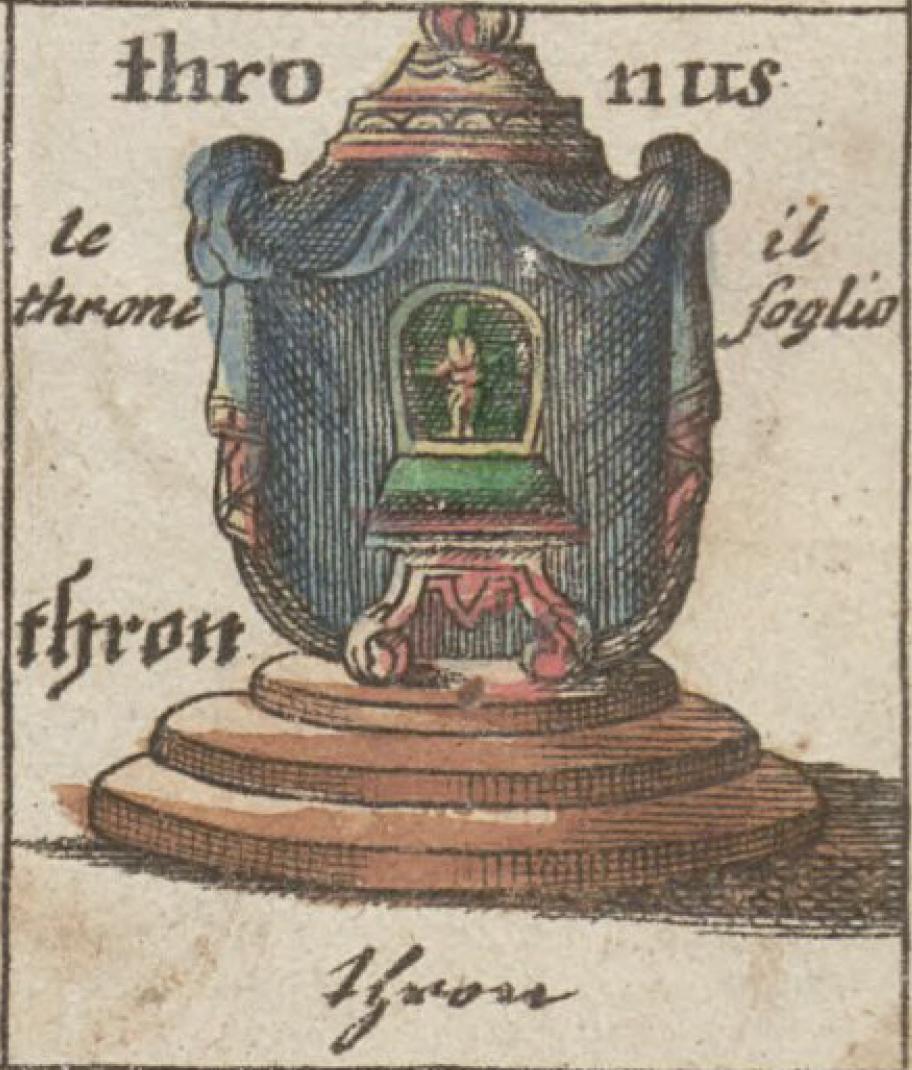 thronus - Latin Visual Dictionary - Neuer Lust-Weg